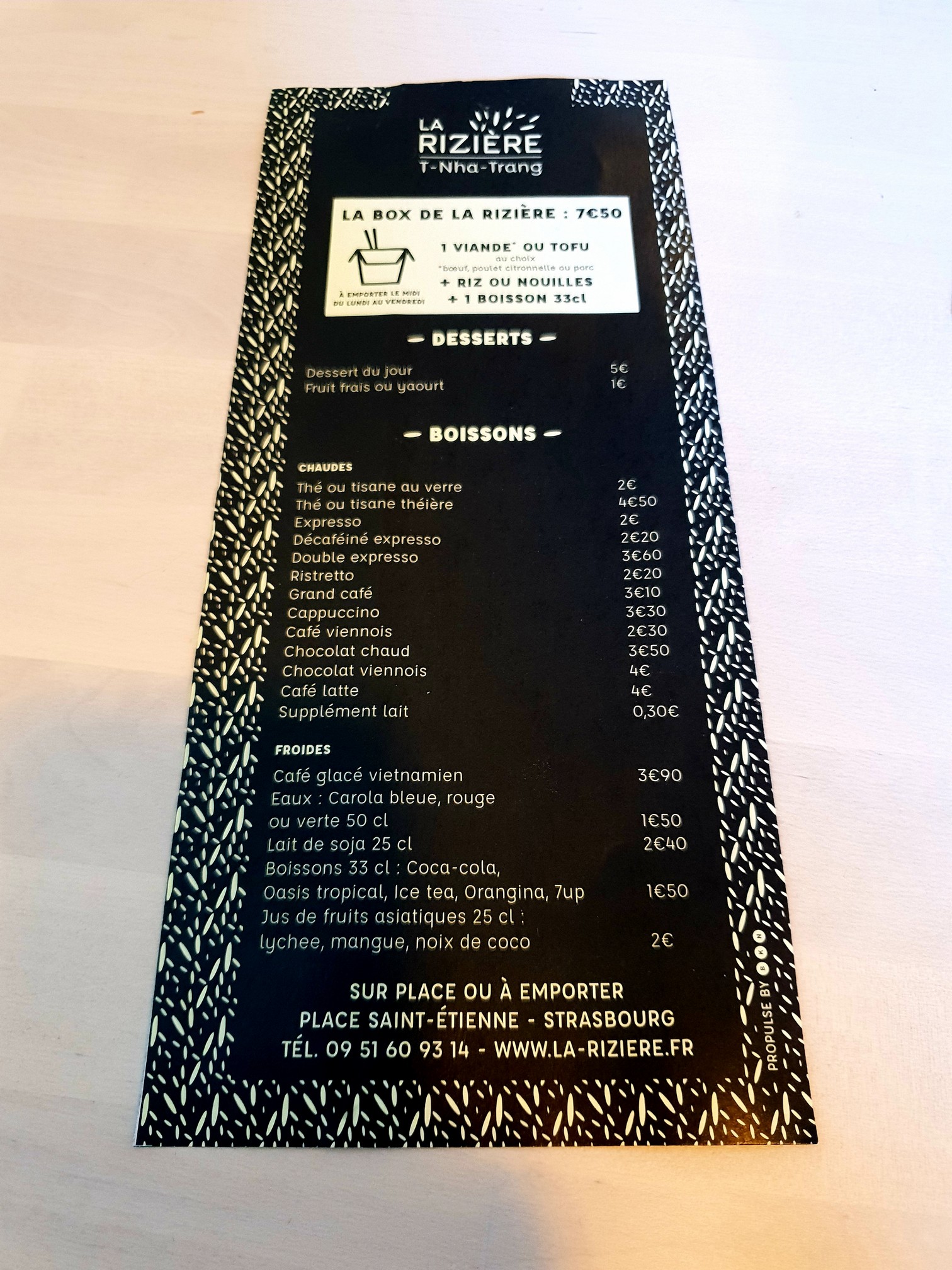 Test de La Rizière, snack vietnamien place Saint Etienne à Strasbourg